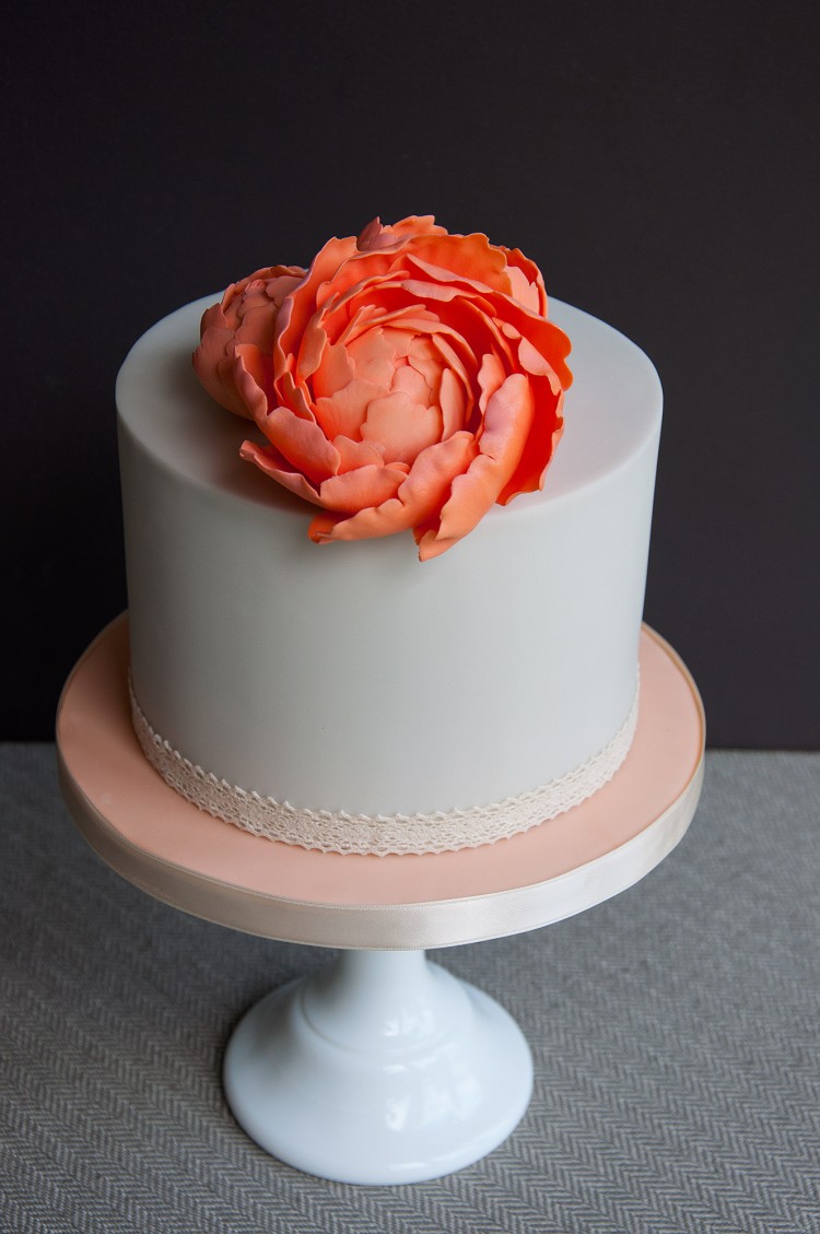 Simple Peony Cake – Baked by Jane