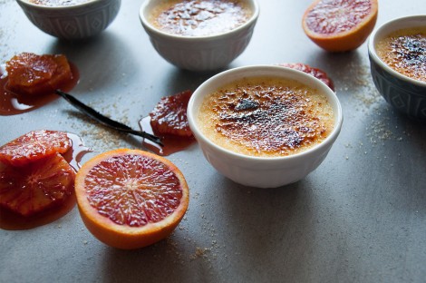 Vanilla and Orange Creme Brûlée with Caramelised Blood Oranges Recipe ...